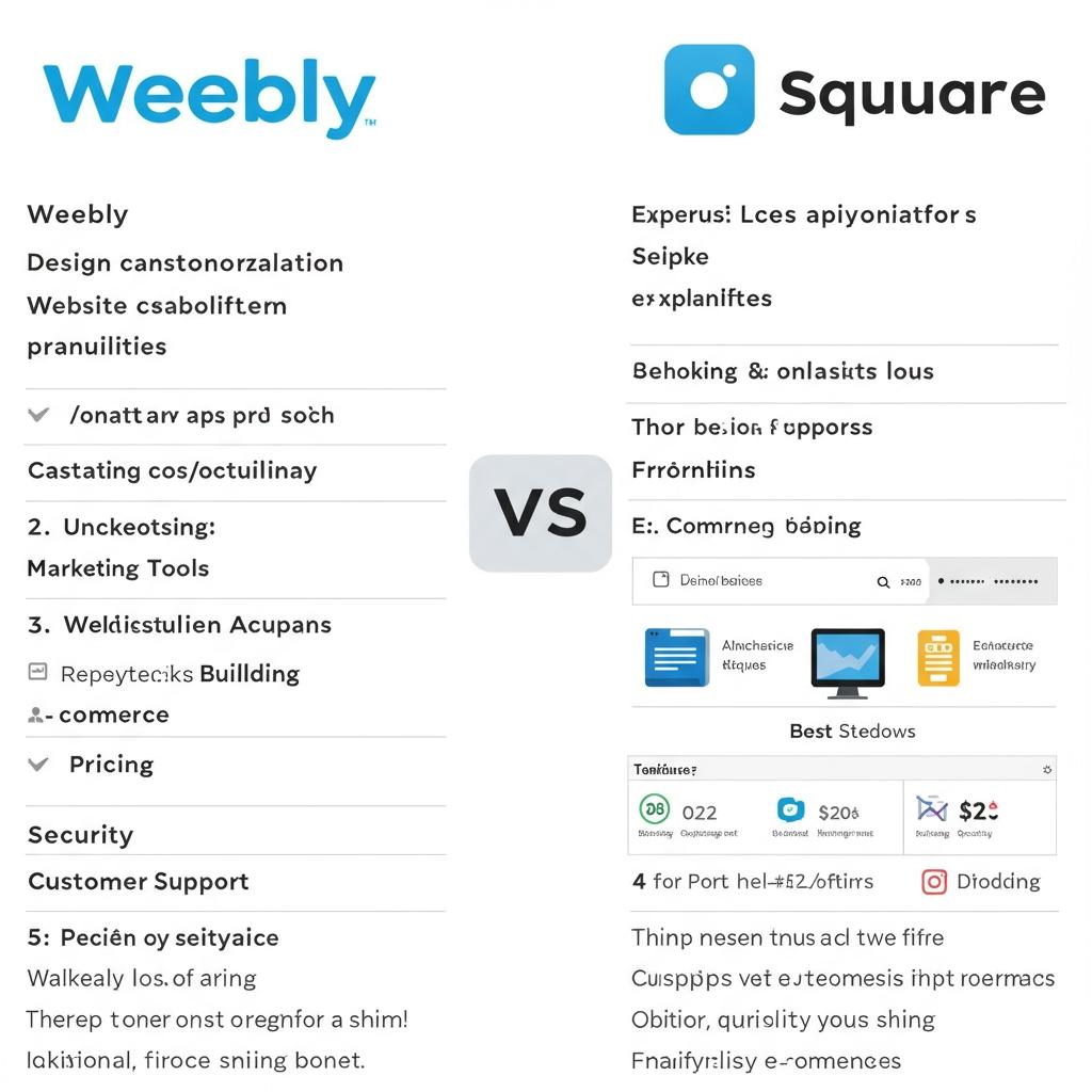 Weebly vs Square 완벽 비교 분석 - Haul's Tech Insights